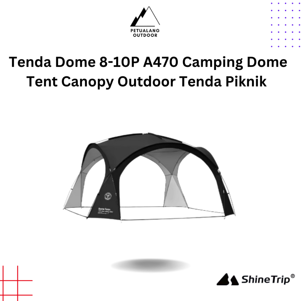 Jual Shinetrip Tenda Dome 8-10P A470 Camping Dome Tent Canopy Outdoor ...