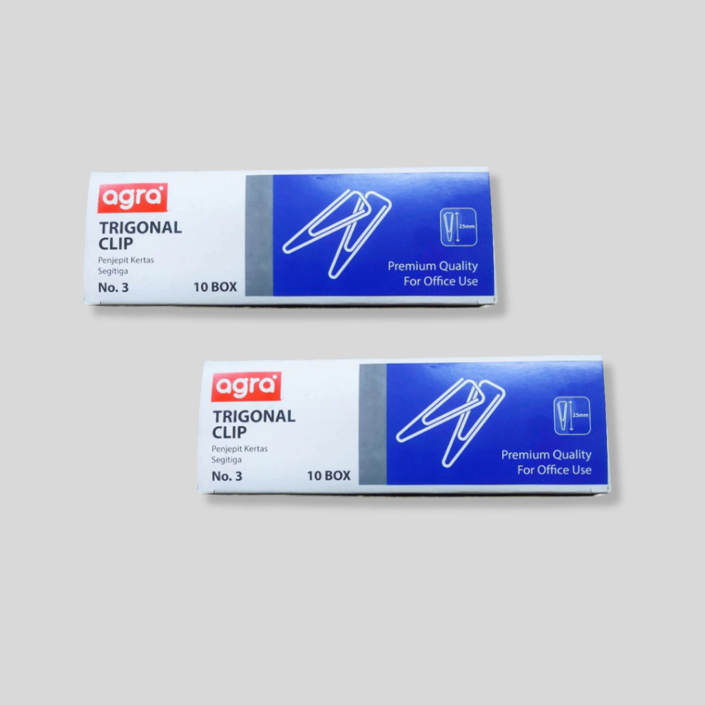 Jual 10 Pak Kecil Paperclip Combo No 3 silver - Klip kertas - Trigonal ...