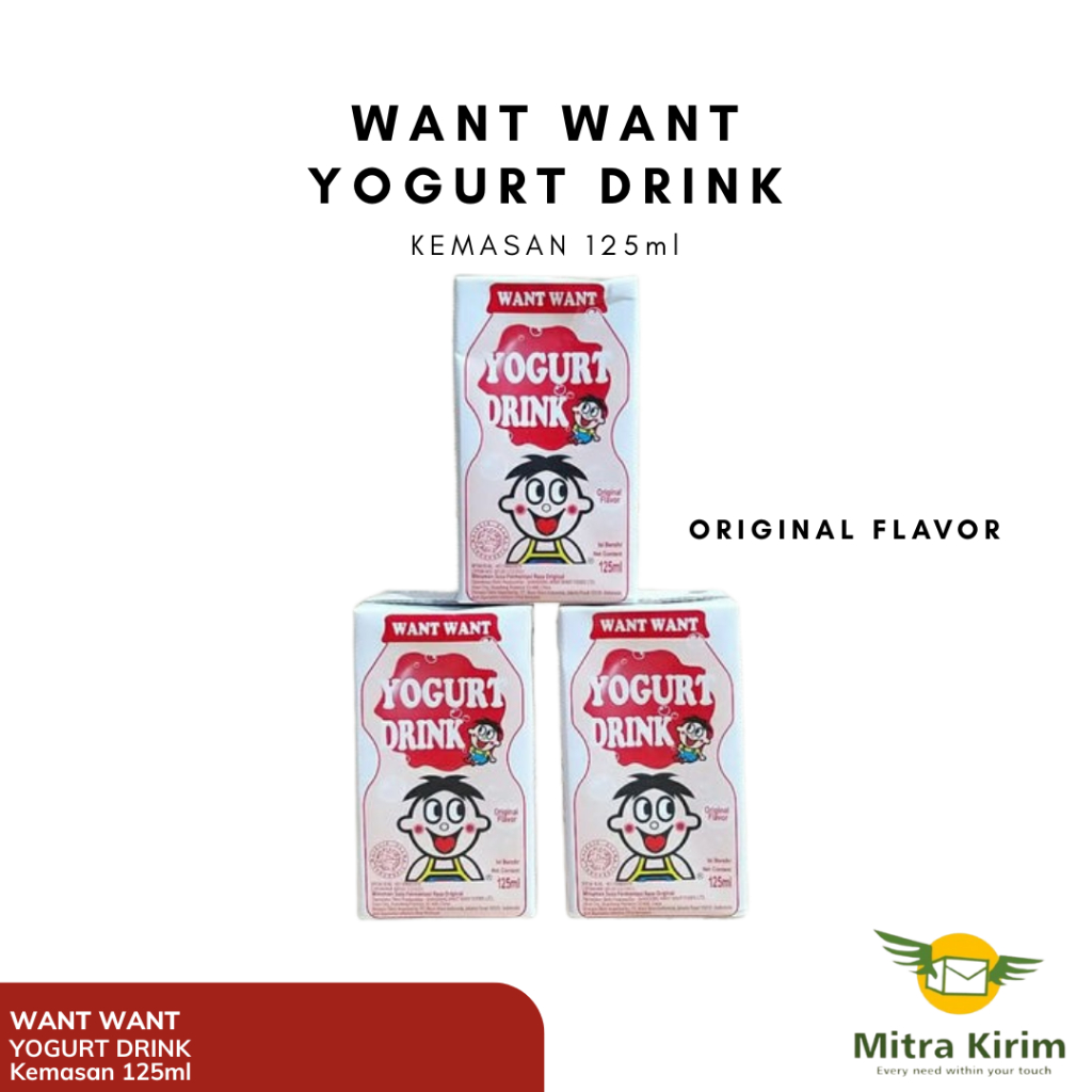 Jual Want Want Yogurt Drink Original Flavor 125ml (4 Pcs) | Shopee ...