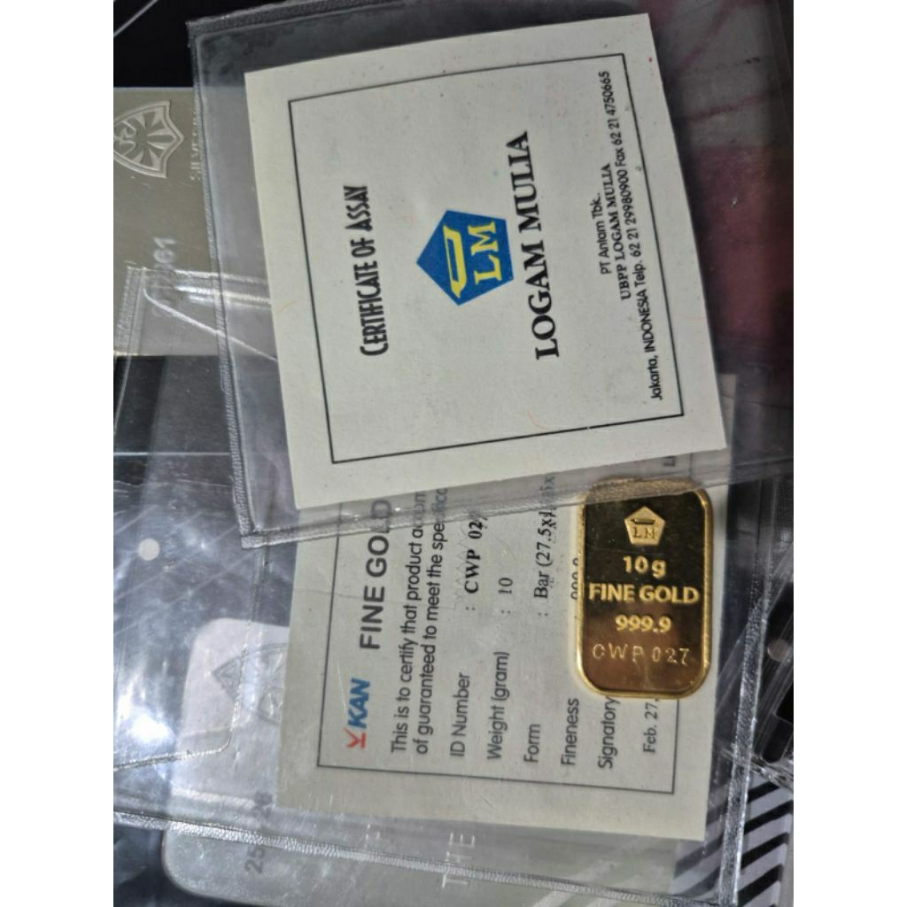 Jual Ready Logam Mulia emas LM Antam 10 gram | Shopee Indonesia