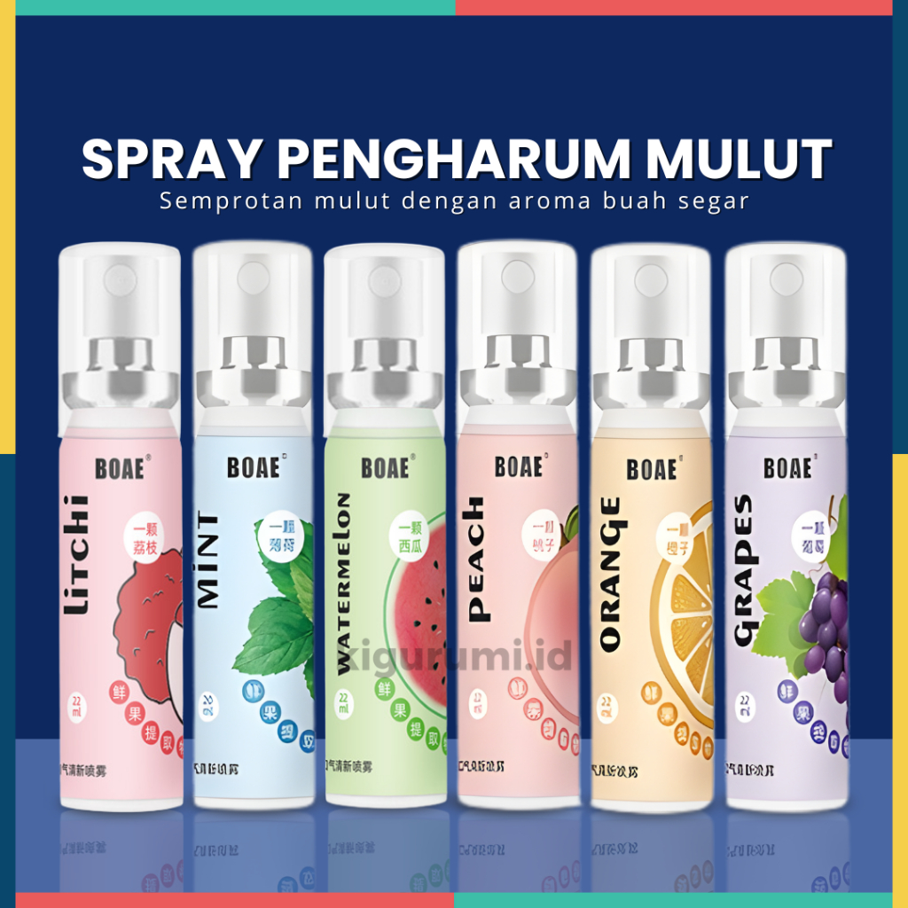 Jual BOAE Spray Mulut Nafas Wangi Buah Mengatasi Bau Mulut Pewangi ...