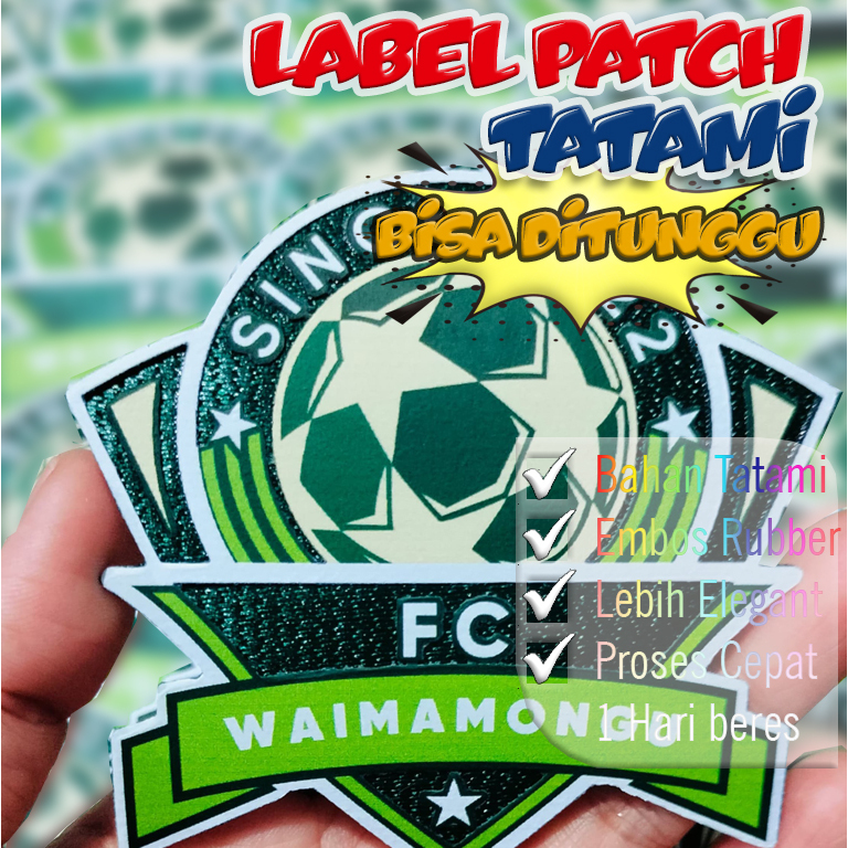 Jual Pabrik label patch custom tatami buat patch jersey maupun label ...