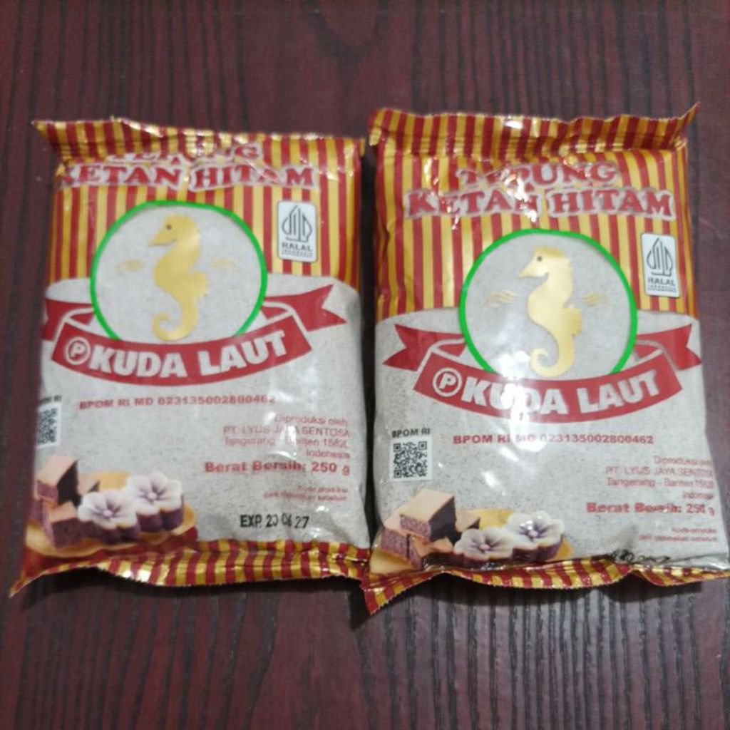 Jual Tepung Ketan Hitam cap Kuda Laut 250g | Shopee Indonesia
