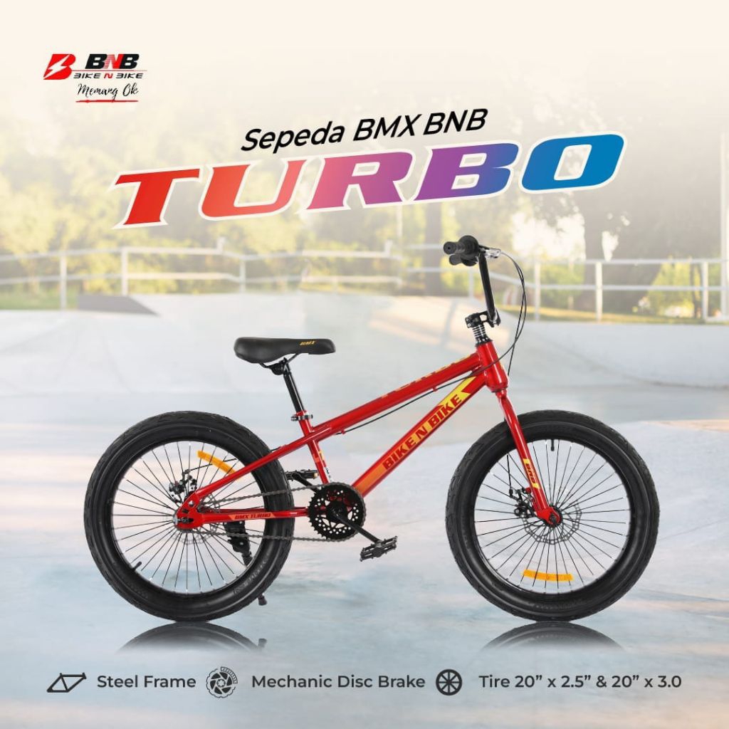 Jual Sepeda BNB BMX 20 inch Turbo Ban 2.5 Rem Cakram | Shopee Indonesia