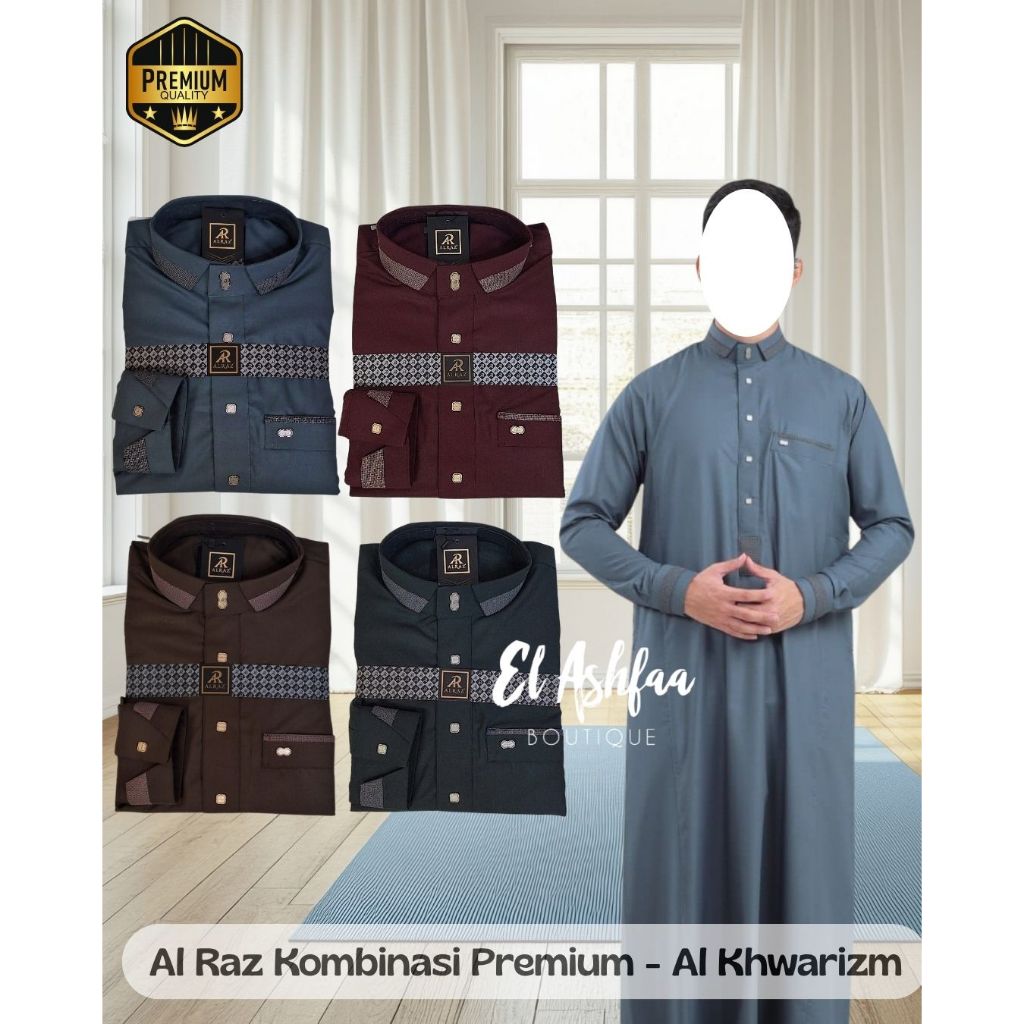Jual Jubah Saudi | Gamis Pria | Al Raz Kombinasi Premium Al Khwarizm ...