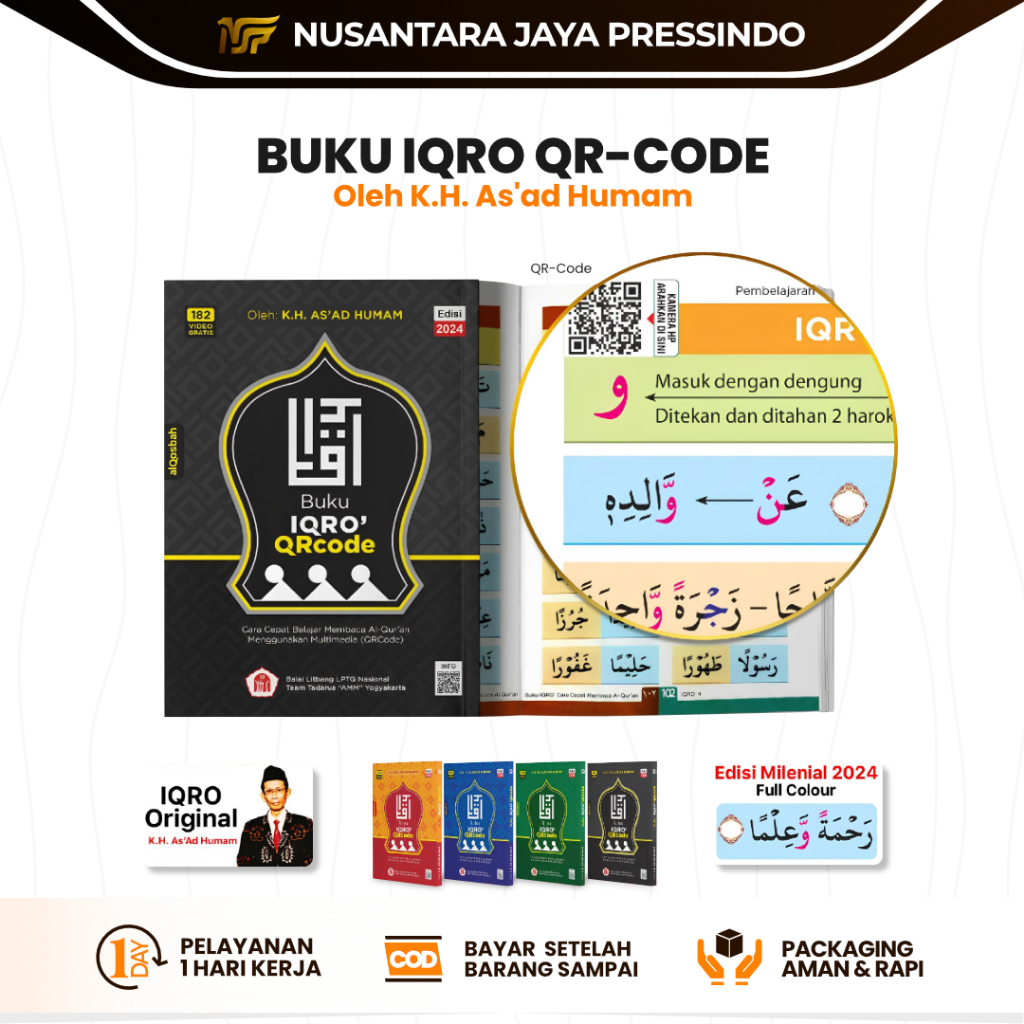 Jual Buku IQRO QRCode Cara Cepat Belajar Membaca Al Quran Menggunakan ...