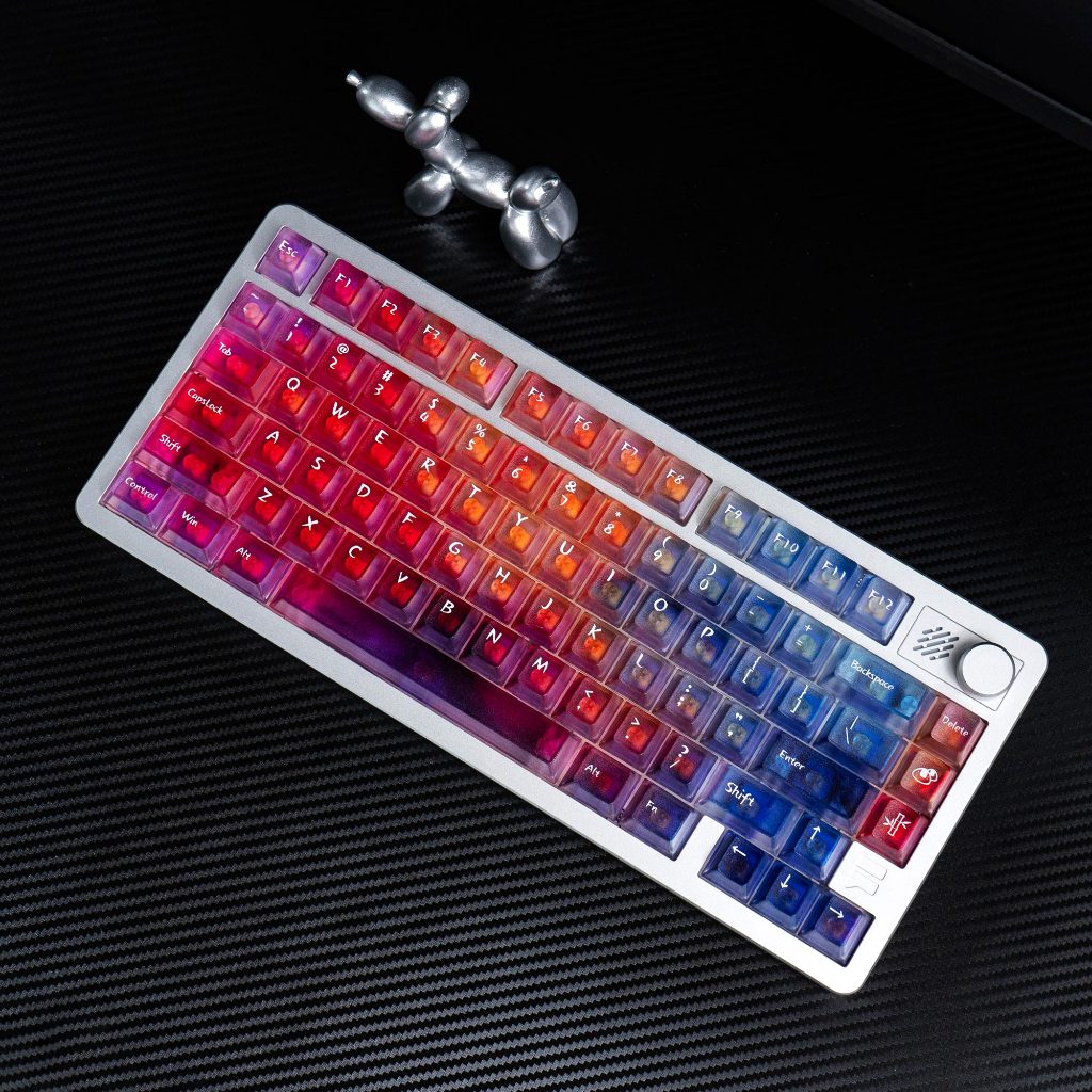 Jual Yongqiu Warna-warni kabut Transparen Keycaps Nuansa lukisan minyak ...