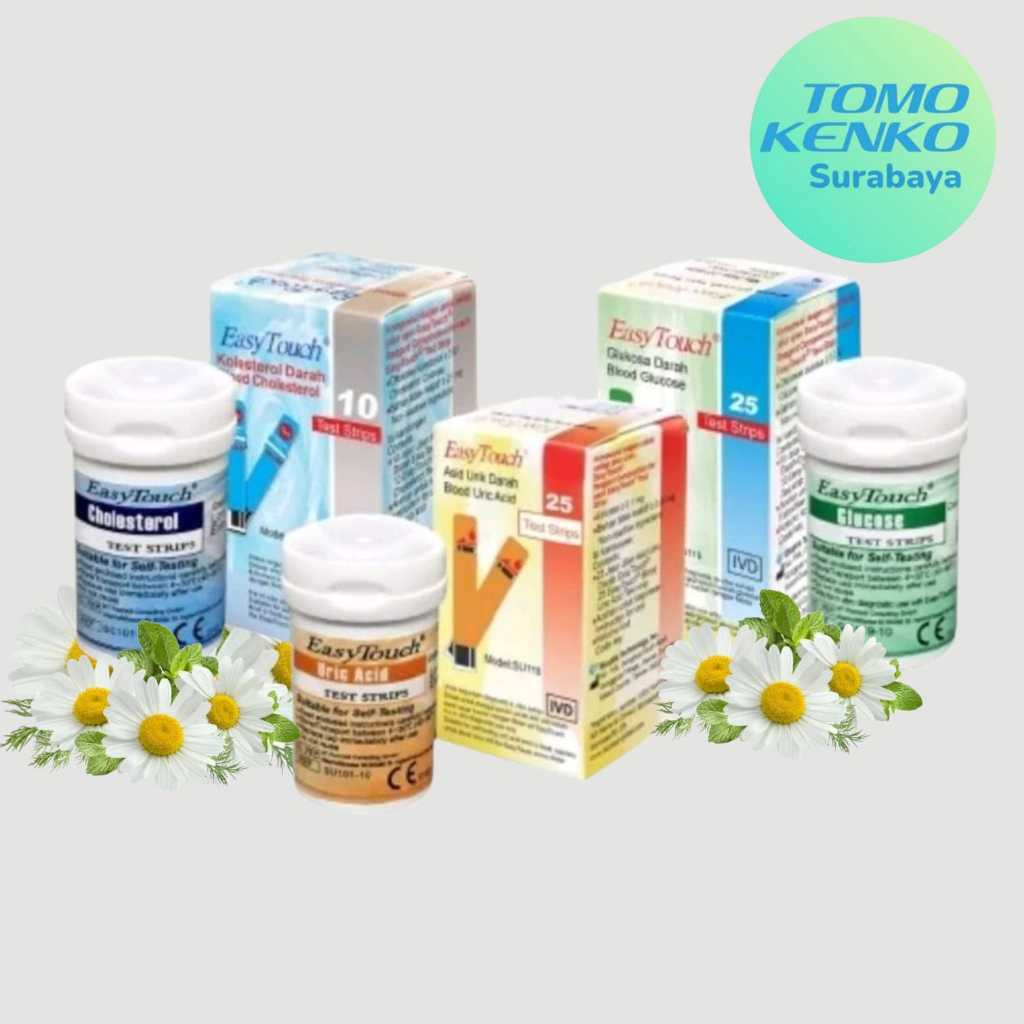 Jual Strip Stik Easy Touch Cholesterol Asam Urat Gula Darah EasyTouch ...