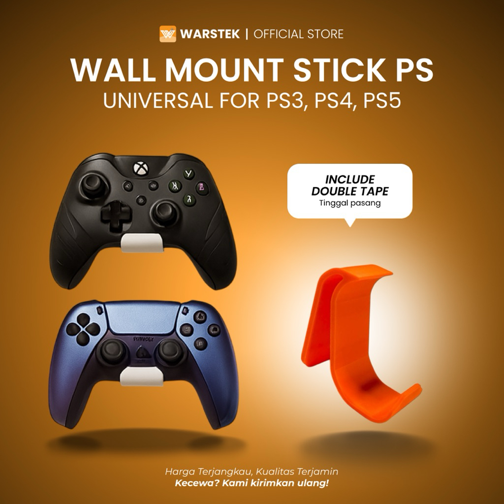 Jual Wall Mount Gantungan Dudukan Stick PS3, PS4, PS5 Controller Stand ...