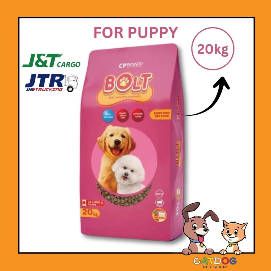 Jual Bolt Dog Puppy 20kg - Makanan Kering Anjing | Shopee Indonesia