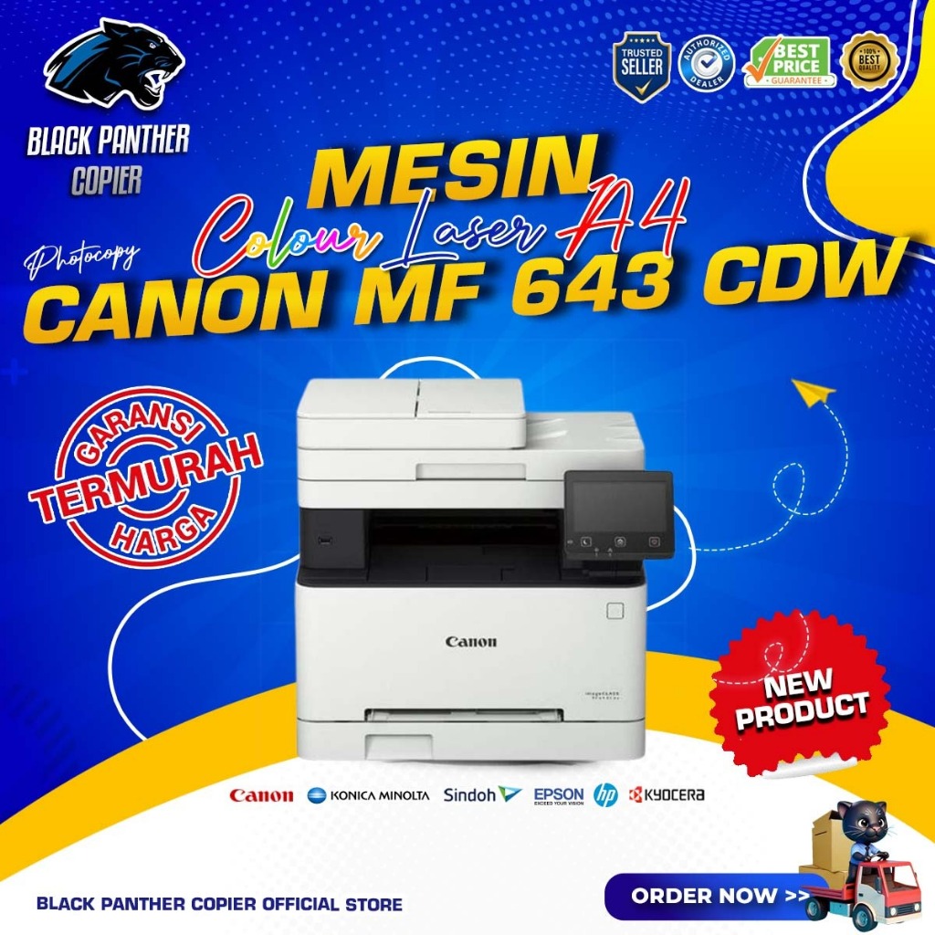 Jual Printer LaserJet Canon MF643Cdw Warna All In One (Print-Scan-Copy ...