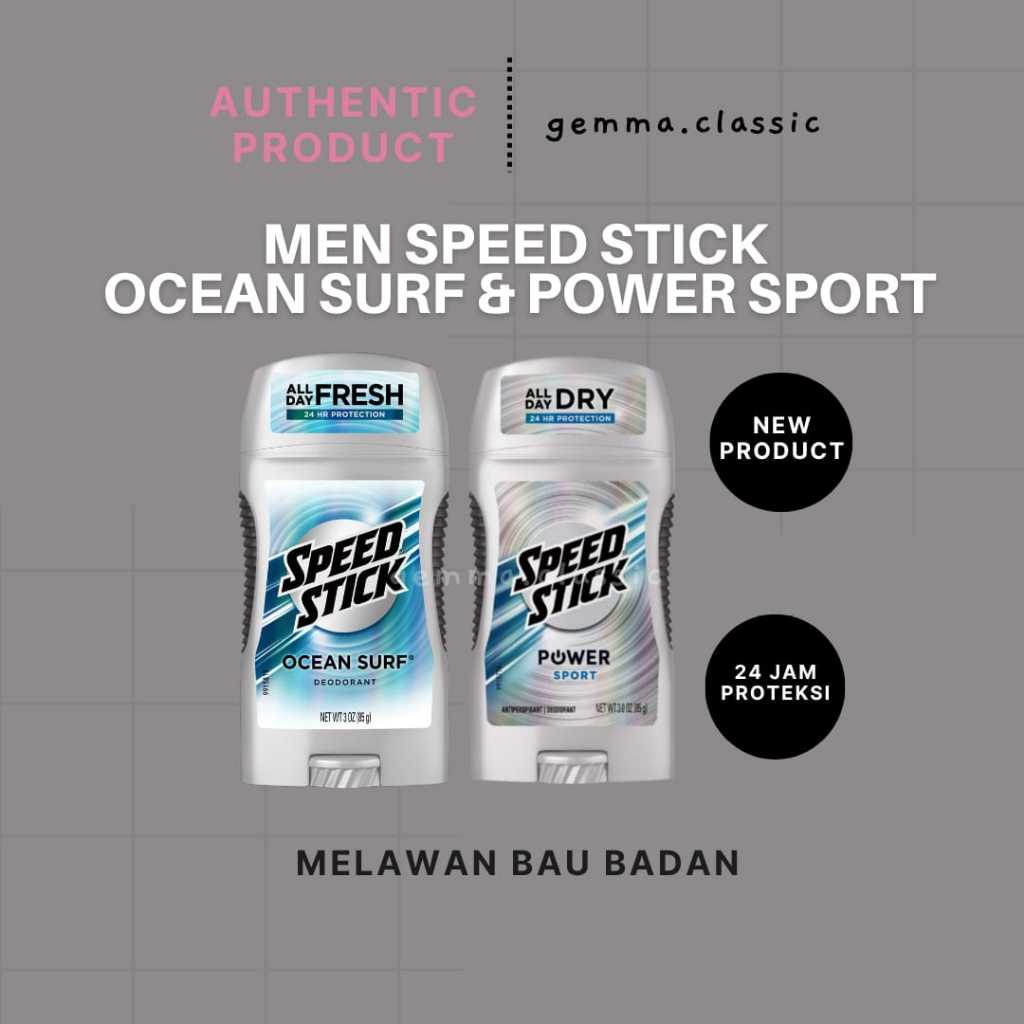 Jual Men Speed Stick Deodorant Anti-Perspirant For Men Ocean Surf Power ...