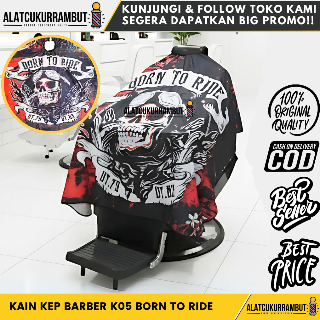 Jual Kain Kep Cape Kain Cukur Rambut Kain Potong Rambut Kain Salon ...