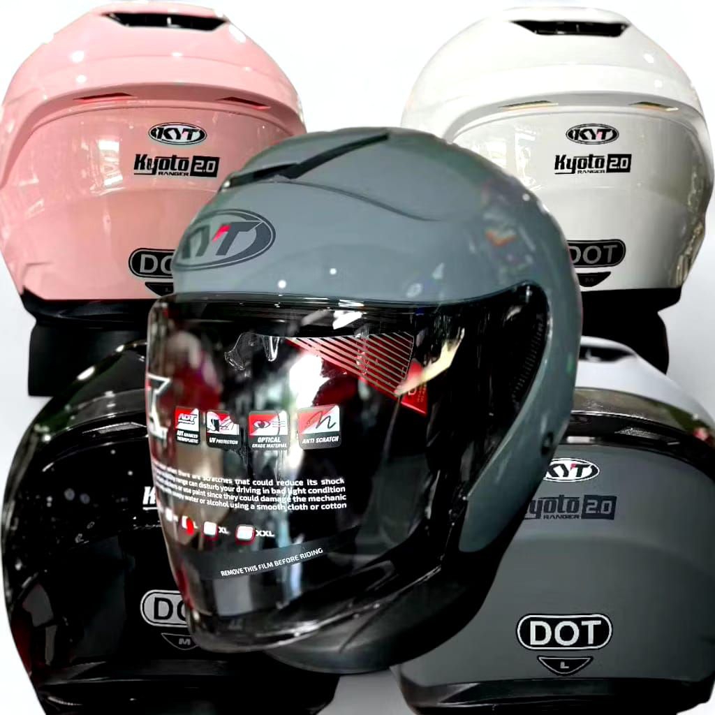 Jual Helm KYT kyoto RANGER 2.0 helm half face SNI&DOT | Shopee Indonesia