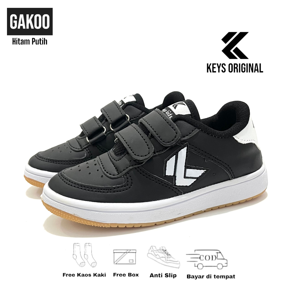 Jual KEYS - Sepatu Anak Sekolah PAUD-TK & SD FREE Kaos Kaki - Gakoo ...