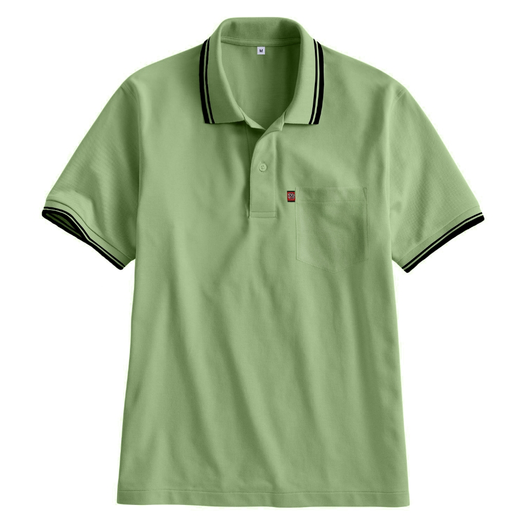 Jual K24 Style - Kaos Polo Shirt Saku Polos | Baju Kerah Striped Garis ...