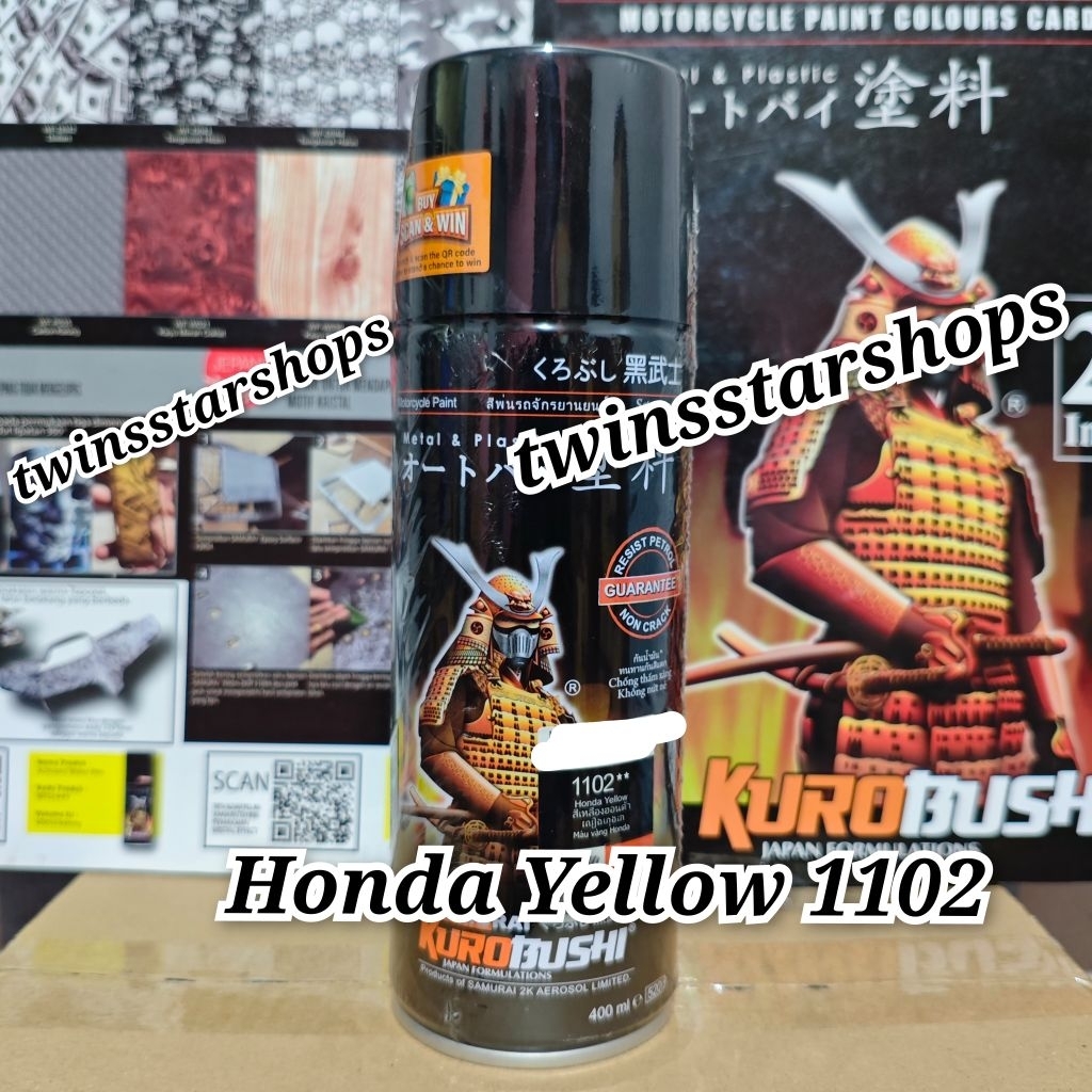 Jual Pilok Pilox Pylox Cat Samurai Honda Yellow 1102 Kuning Metalik ...