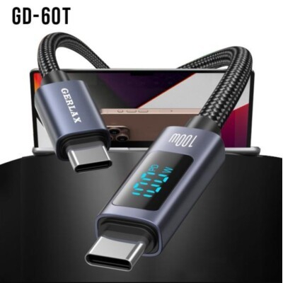 Jual GERLAX Original Cable Data C To C 100W/Usb C to Lightning ios 30W ...