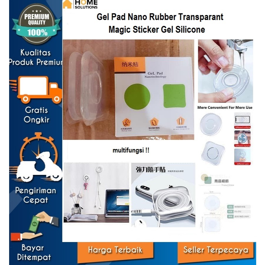 Jual Nano Gel Pad Perekat Serbaguna / Gel Pad Nano Rubber Transparant ...