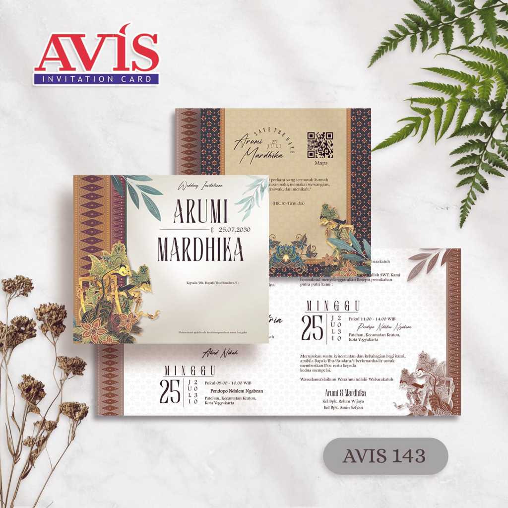 Jual AVIS 143 Blanko Undangan | Free File Setting | Shopee Indonesia