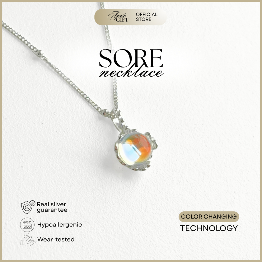 Jual SORE Necklace - Kalung Sunset Moonstone - Sterling Silver 925 ...