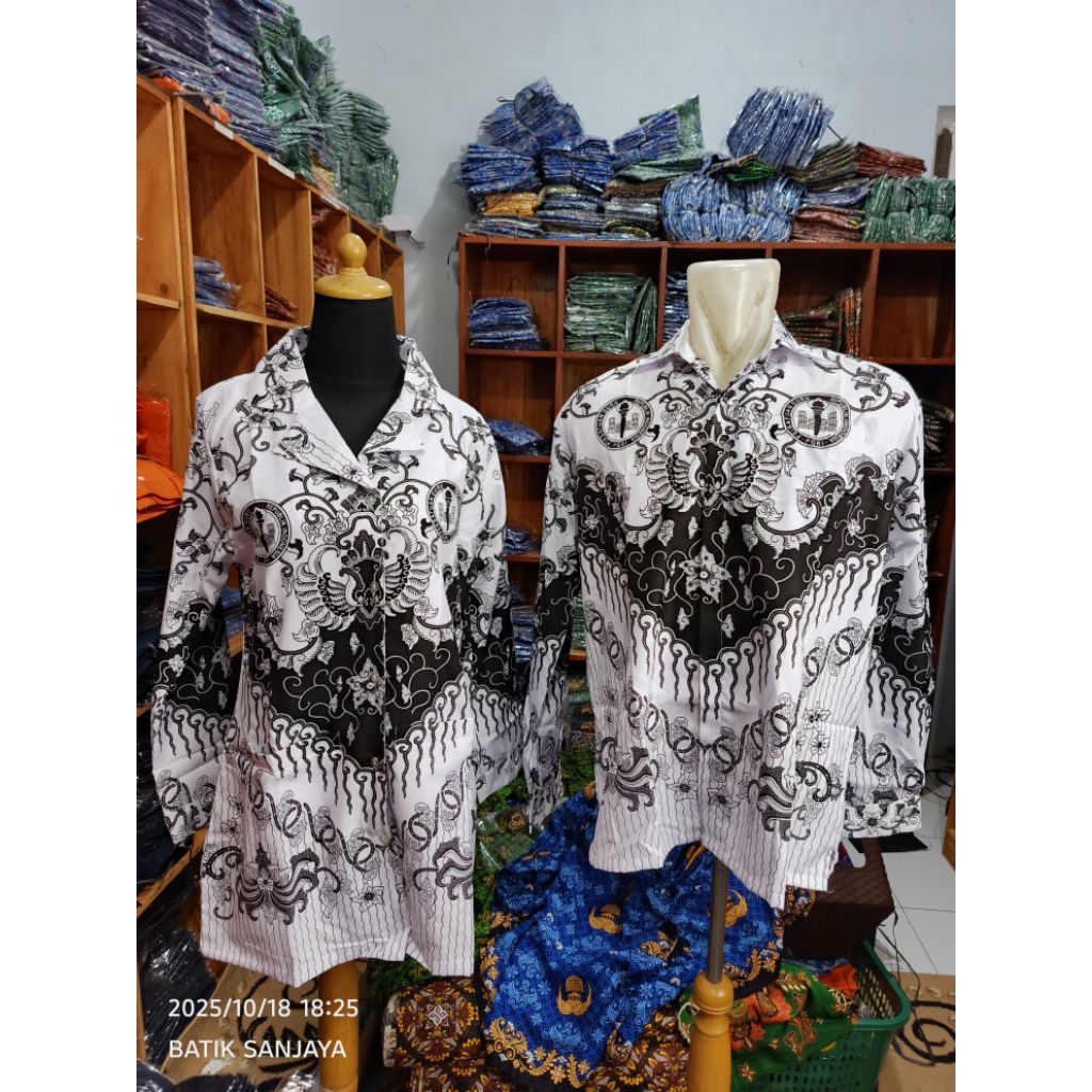 Jual Batik PGRI Seragam PGRI Lapis furing | Shopee Indonesia