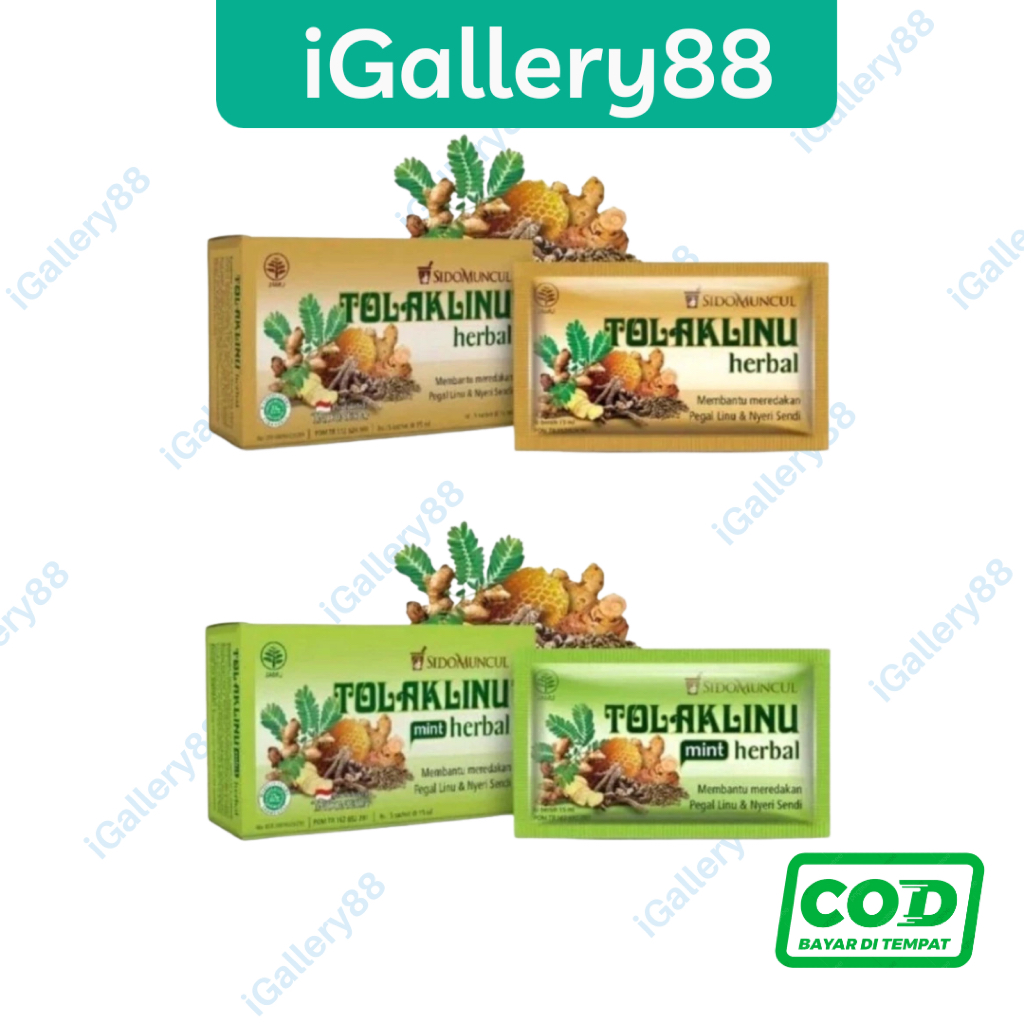 Jual Tolak Linu Herbal Mint 15ml Box Isi 5 Sachet Membantu Meredakan ...