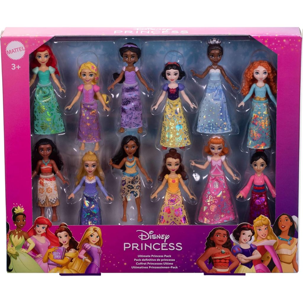 Jual Mattel Disney Princess Toys, Ultimate Princess Pack with 12 Small ...