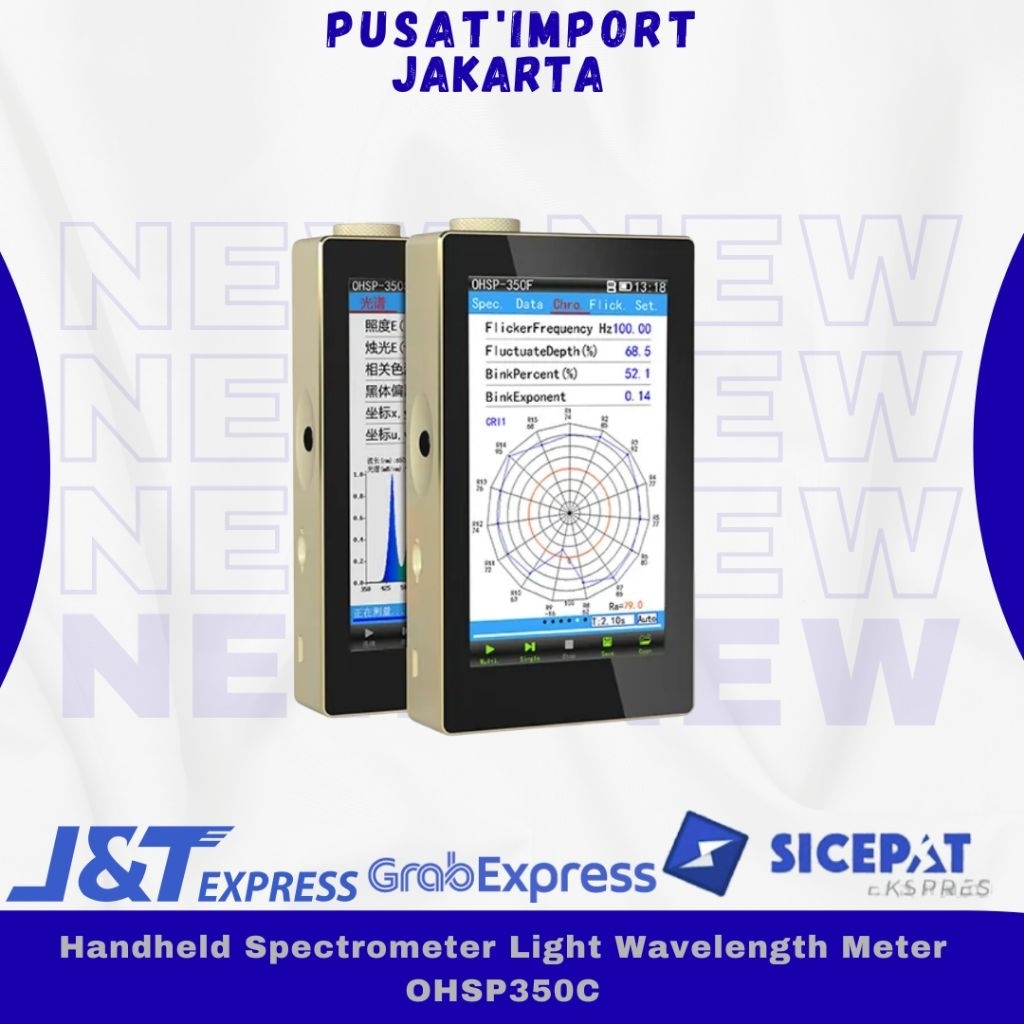 Jual Handheld Spectrometer Light Wavelength Meter OHSP350C | Shopee ...