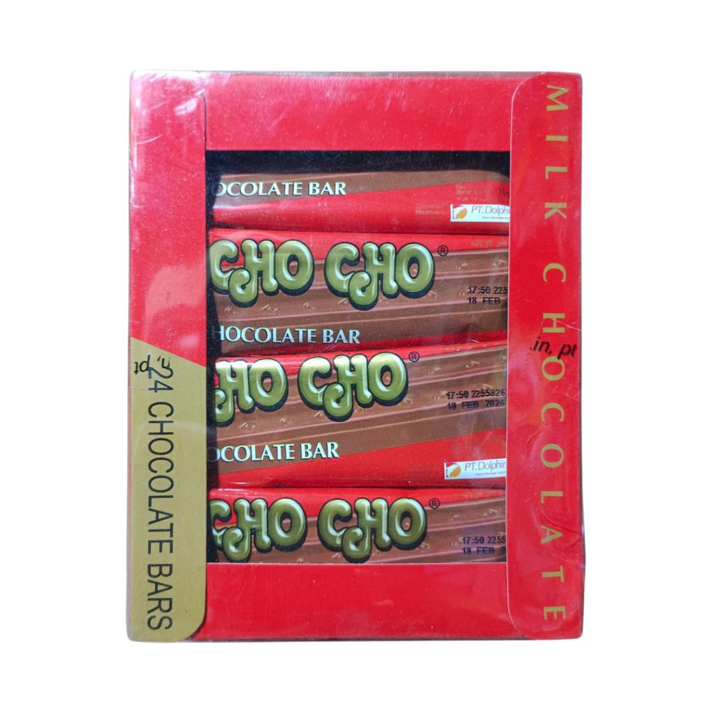 Jual Cho Cho Chocolate Bar 24pcs x 13g | CHO CHO CHOCOLATE BAR 24 PCS X ...