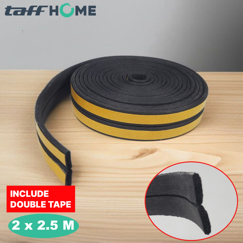 Jual TaffHOME Lis Penutup Celah Pintu Penghalang Debu Door Seal 2X2.5M ...