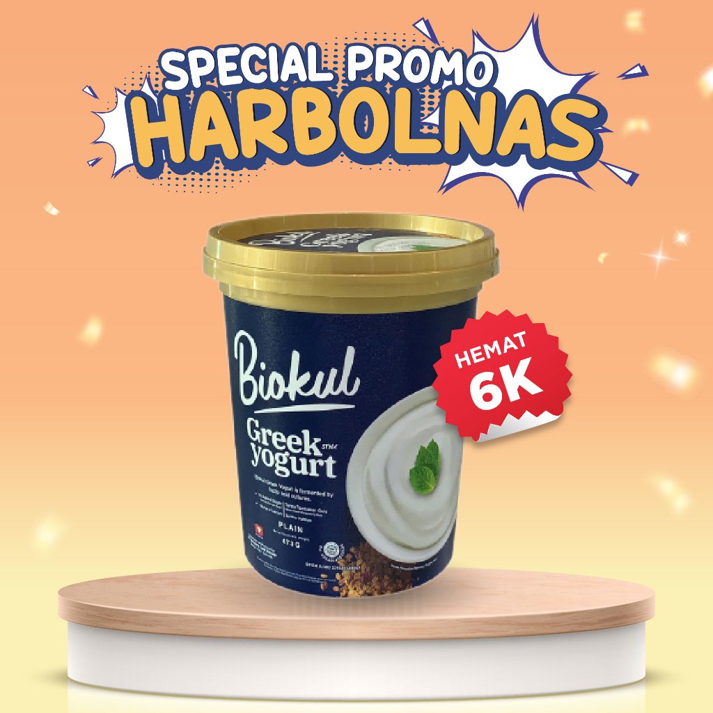 Jual PROMO HEMAT BIOKUL GREEK YOGURT PLAIN 473 GR | Shopee Indonesia