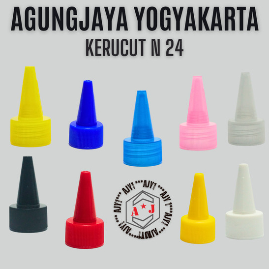 Jual Tutup Kerucut Neck 24 mm / Tutup Packaging / Tutup Plastik / Tutup ...
