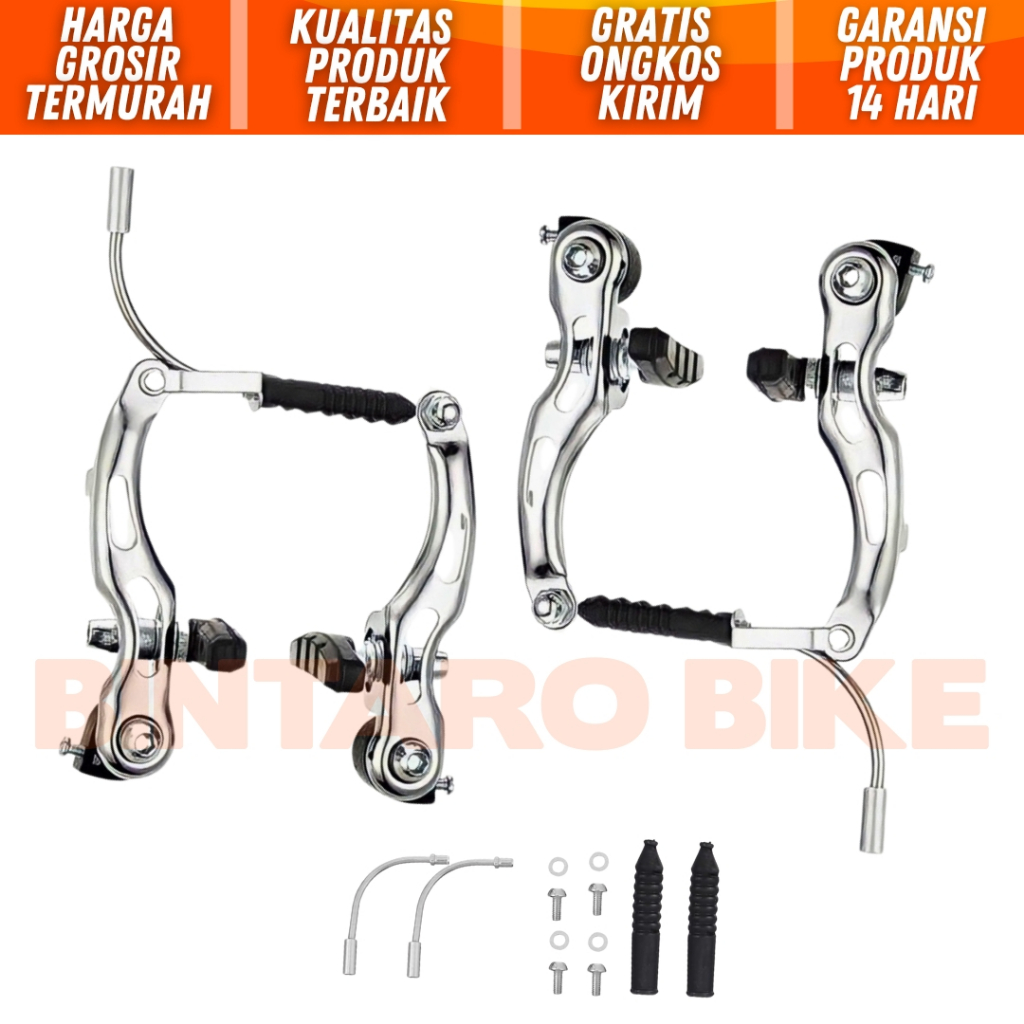 Jual Rem Sepeda Vbrake Steel Chrome V-brake Sepeda Lipat MTB Minivelo ...