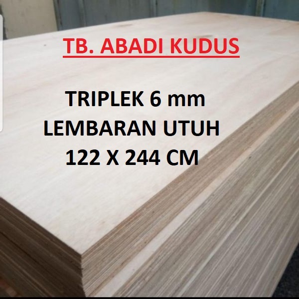 Jual PAPAN KAYU TRIPLEK / PLYWOOD 6mm / MULTIPLEK 6 mm ALBASIA UKURAN ...