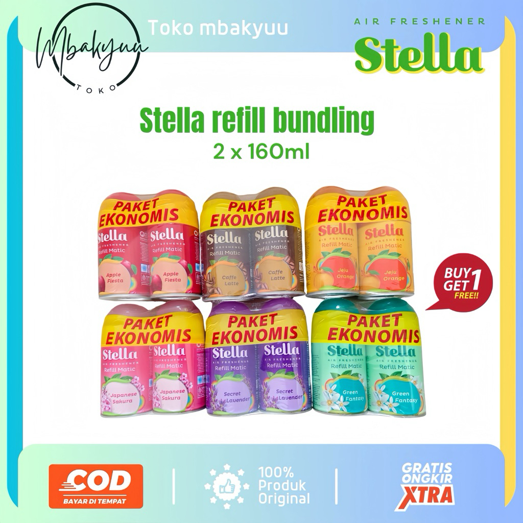 Jual Stella Matic Refill 160ml | Refill isi ulang pengharum ruangan ...
