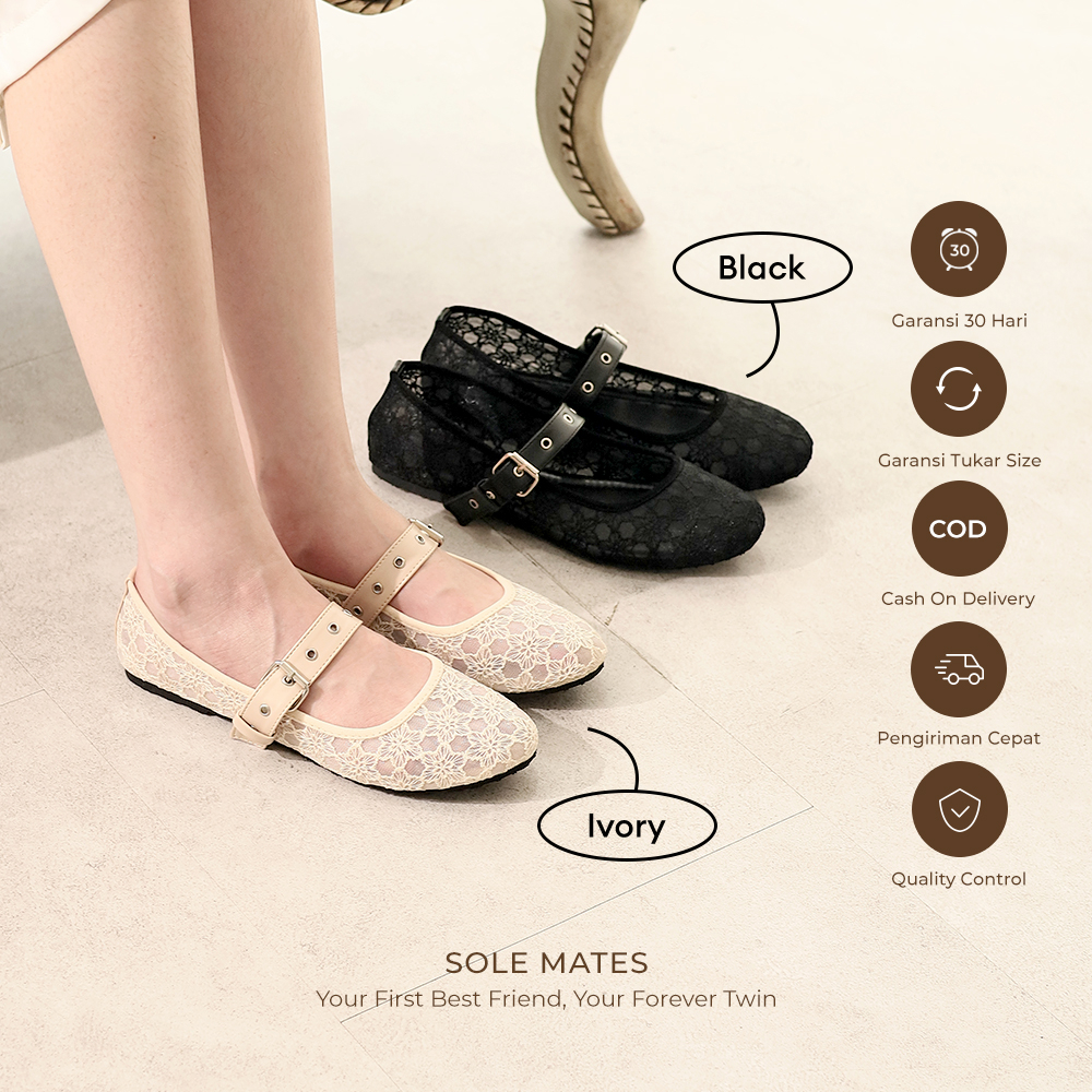 Jual WINOD - Diana Sepatu Flatshoes Ballerina Wanita Slip On | Shopee ...