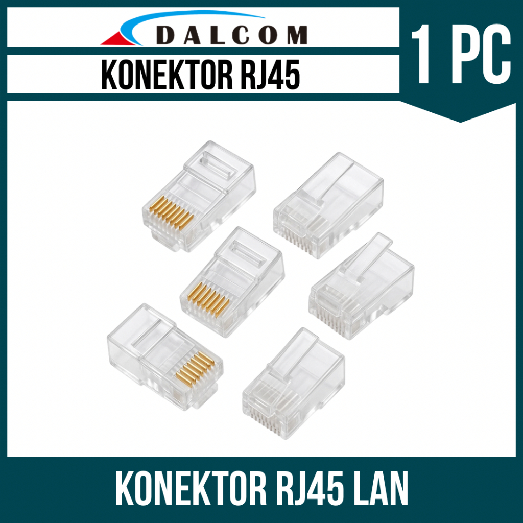 Jual KONEKTOR RJ45 CAT6 KONEKTOR KABEL LAN UTP | Shopee Indonesia