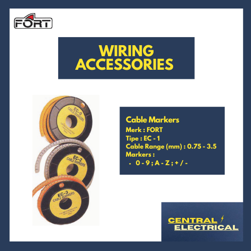 Jual FORT Cable Markers (0.75 - 3.5) merk Fort tipe EC - 1 | Shopee ...