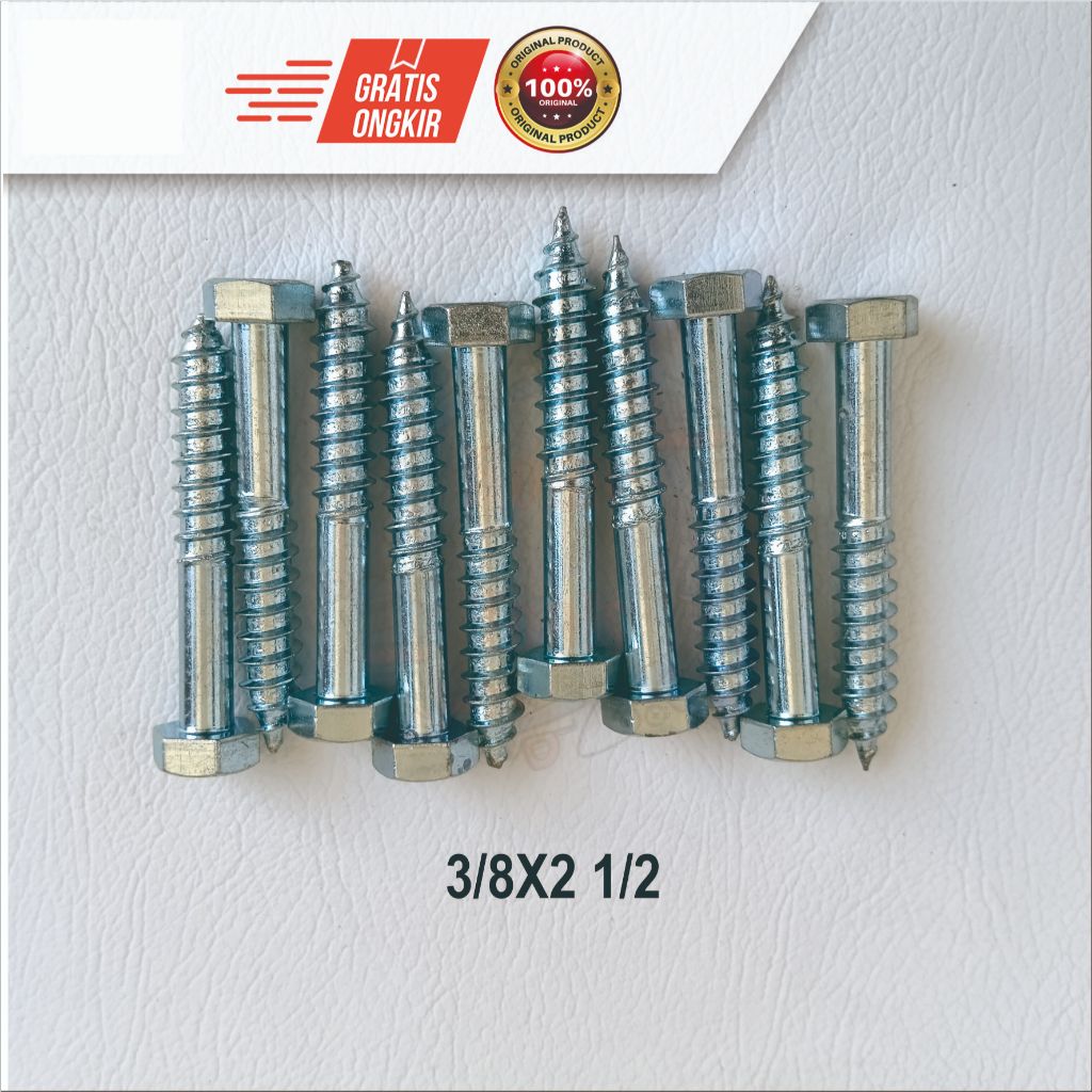 Jual BAUT DEX 3/8 / BAUT TEMBOK / SEKRUP FISHER / BAUT FISHER / BAUT ...