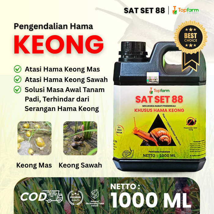 Jual SatSet88 Topfarm / Obat Hama Keong Mas / Obat Hama Keong / Obat ...