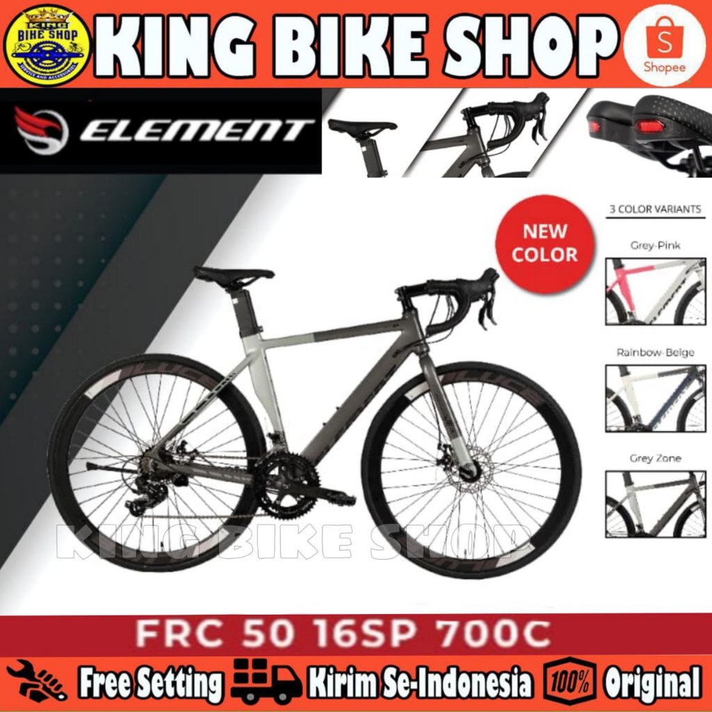 Jual Sepeda Balap ELEMENT FRC 50 Roadbike 700C Frame Alloy 2x8 Speed ...