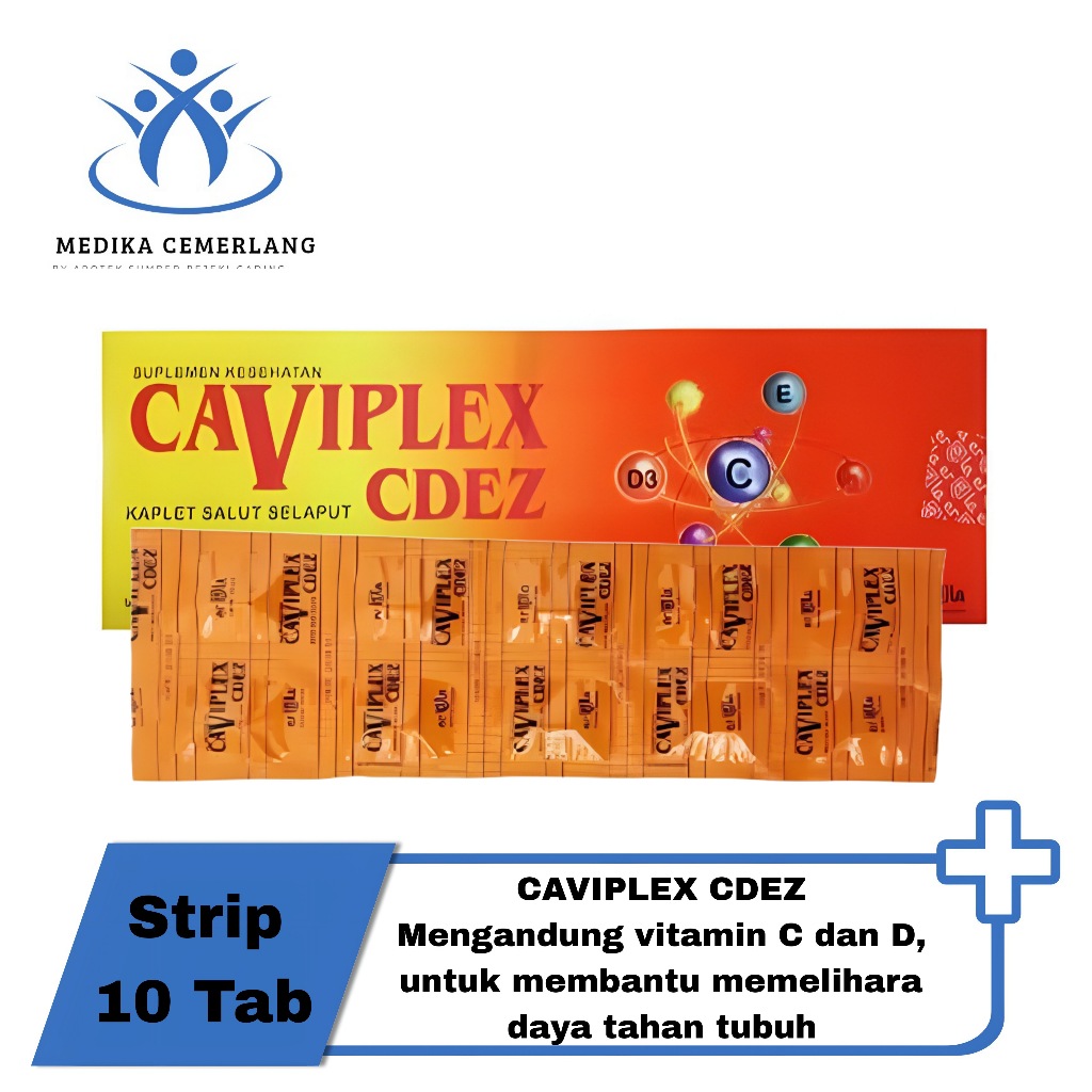 Jual Caviplex CDEZ 10 Kaplet Suplemen Kesehatan | Shopee Indonesia