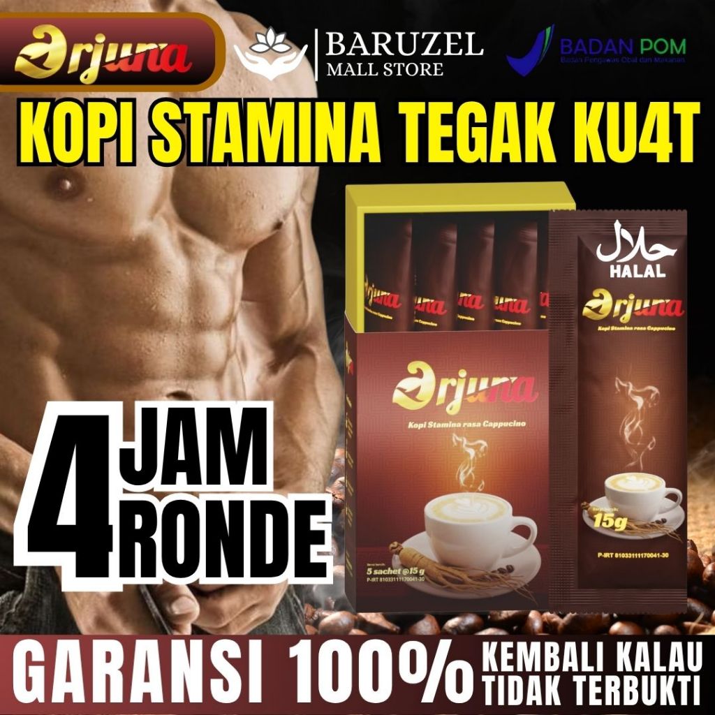 Jual Kopi Arjuna Kopi Stamina Pria Dewasa Rasa Cappucino Extrak ...