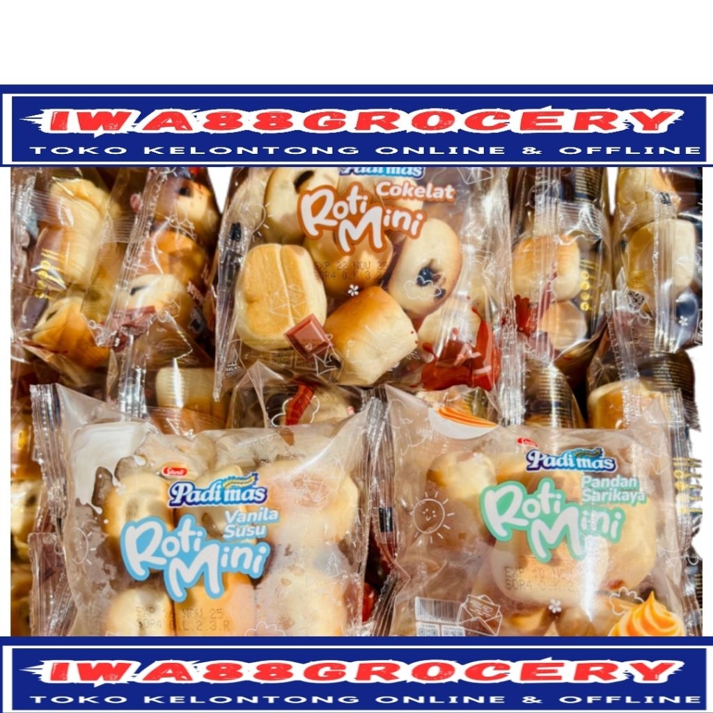 Jual padimas roti mini aneka rasa isi 6 potong | Shopee Indonesia