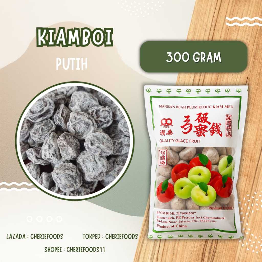 Jual Manisan / Kiamboy Putih Asin / Manisan Buah Plum Kering (Kiam Mei ...