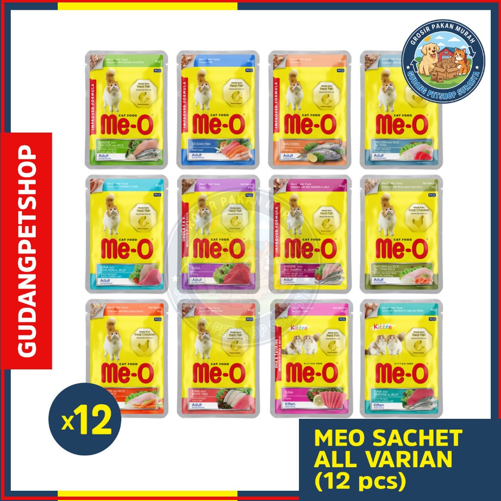 Jual Meo Sachet Adult tuna - Meo Sachet Adult tuna White Fish - Meo ...
