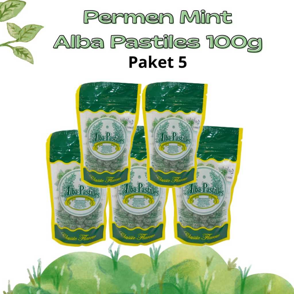 Jual paket Permen Alba Pastiles 100g permen segar mint | Shopee Indonesia