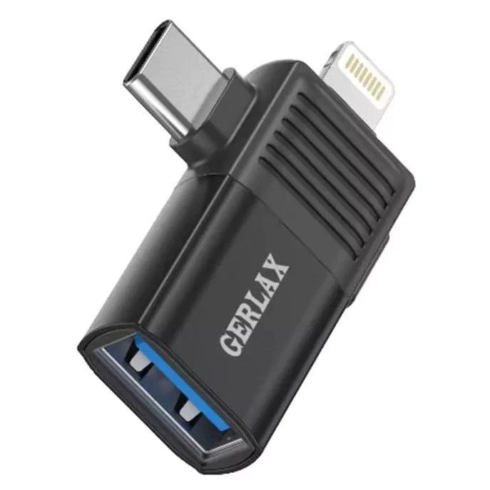 Jual GERLAX Original OTG 2in1 USB3.0 For Lightning & Type-C Model GX-09 ...