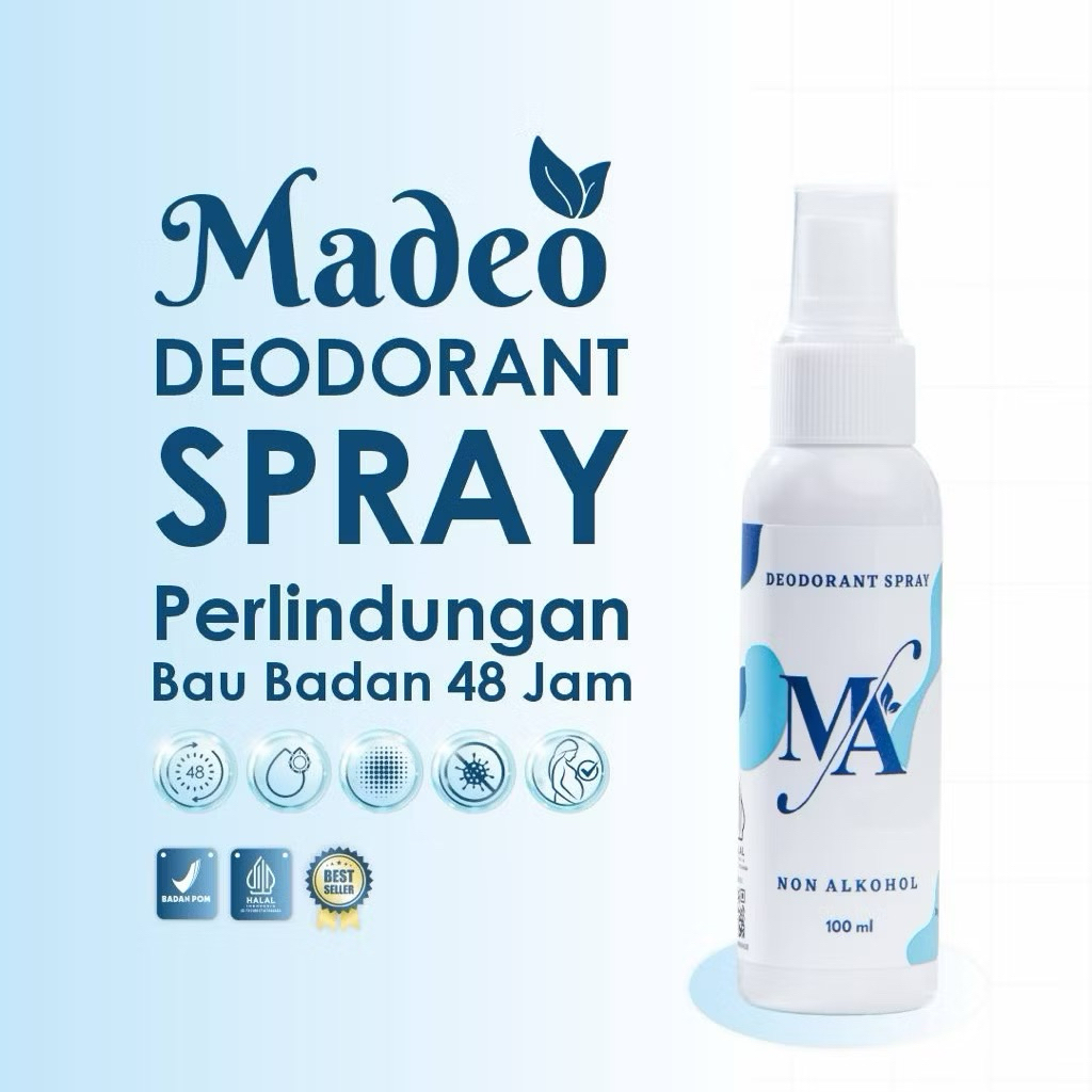 Jual MAdeo Deodorant Spray Non Alcohol,Halal,BPOM Original 100 ml ...